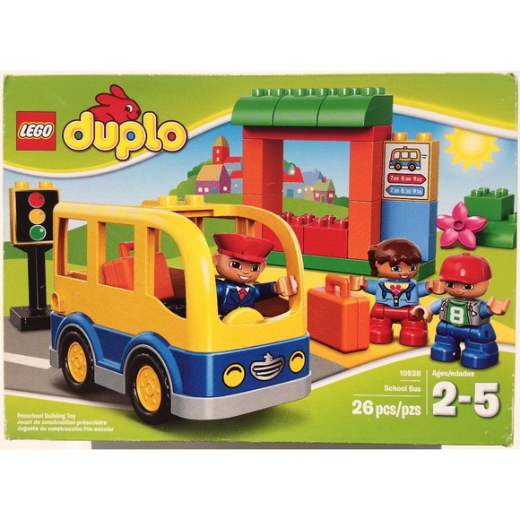 Lego | Toys | Lego Duplo School Bus Set 528 Ages 25 26 Pieces | Poshmark